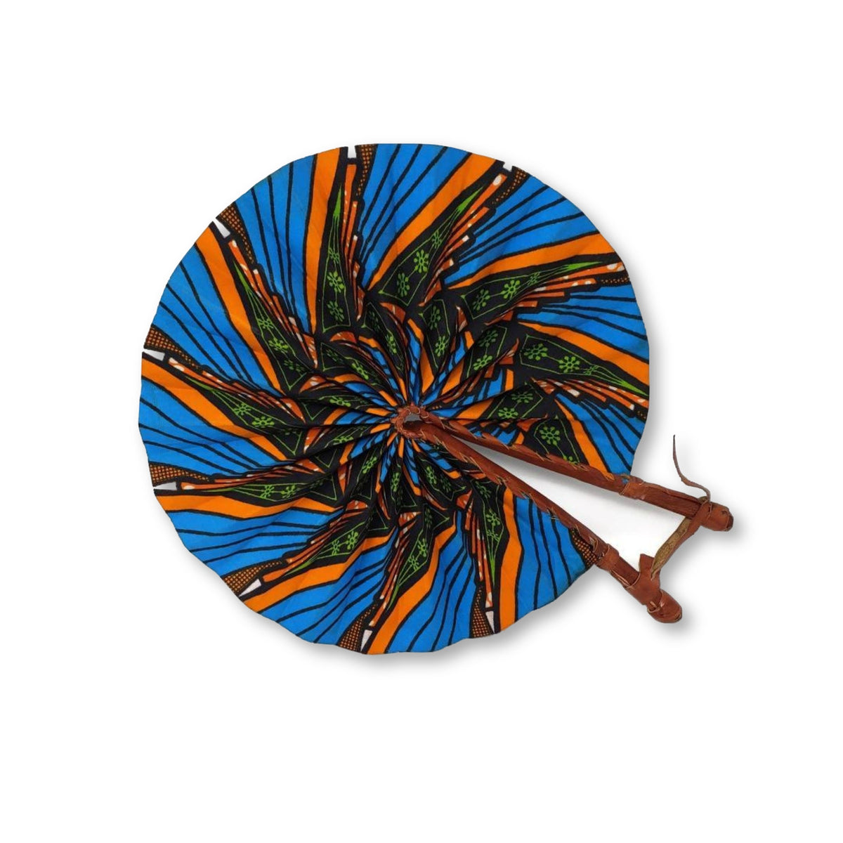 Folding Hand-Held Fan with African Flair #8